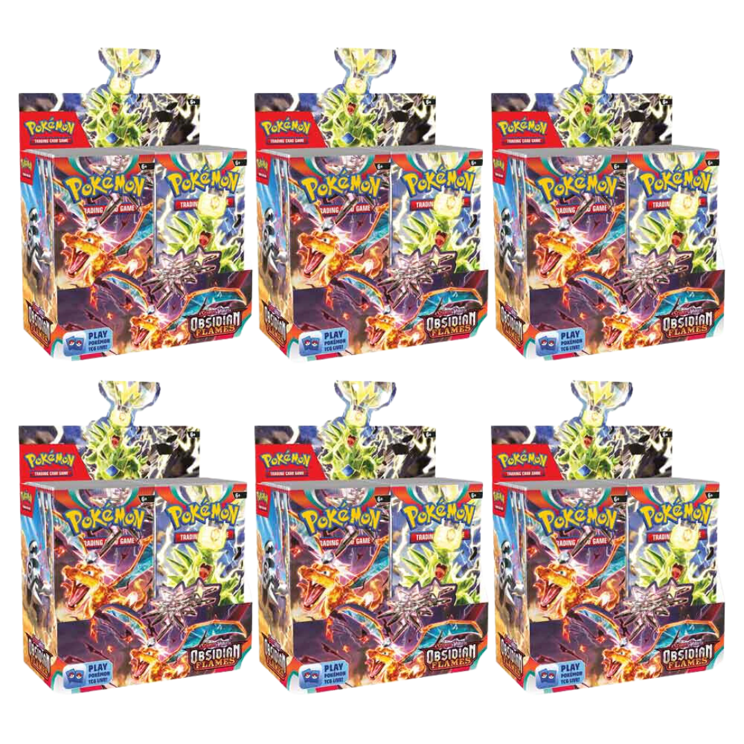 OBSIDIAN FLAMES BOOSTER BOX CASE (X6 BOOSTER BOXES) – Pack Paradise
